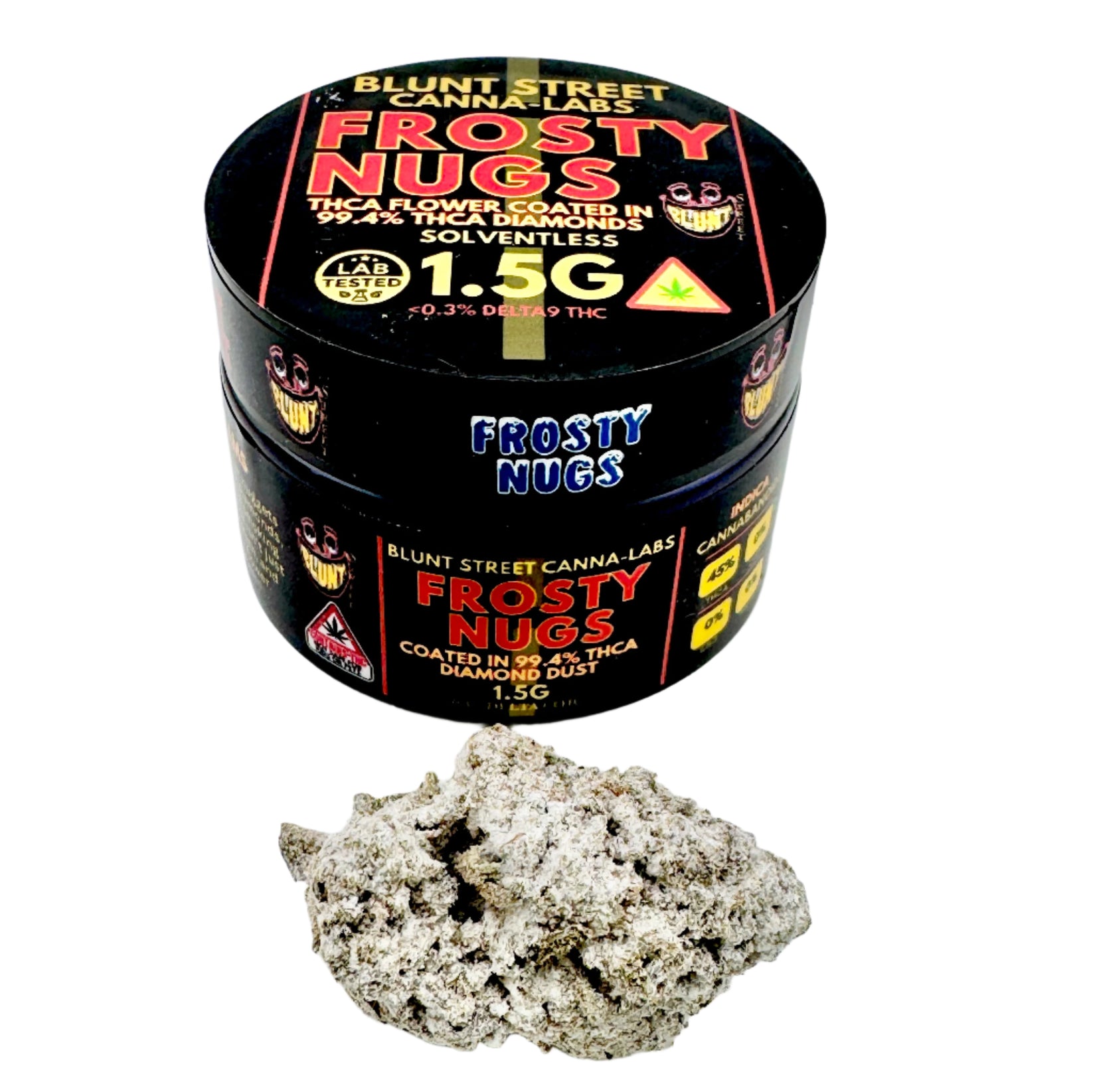 Frosty Nugs 99.4% THCA Diamond Infused Flower | Snowballs – Carolina ...